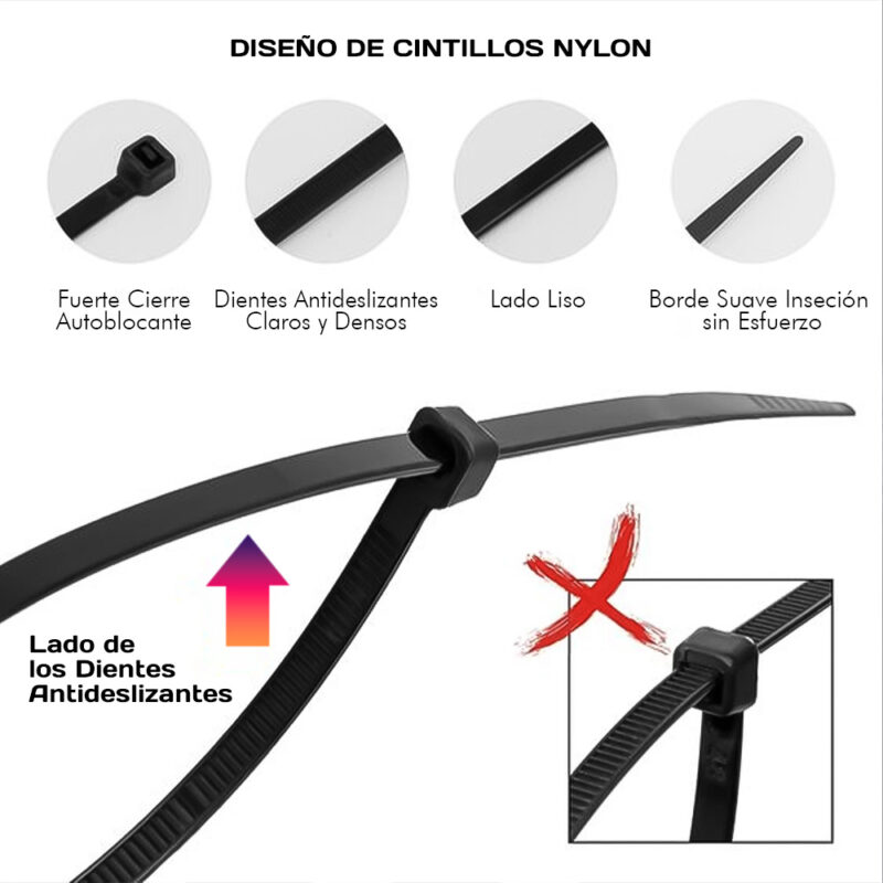 Precinto de Seguridad 450X9mm Negro - CINTILLO