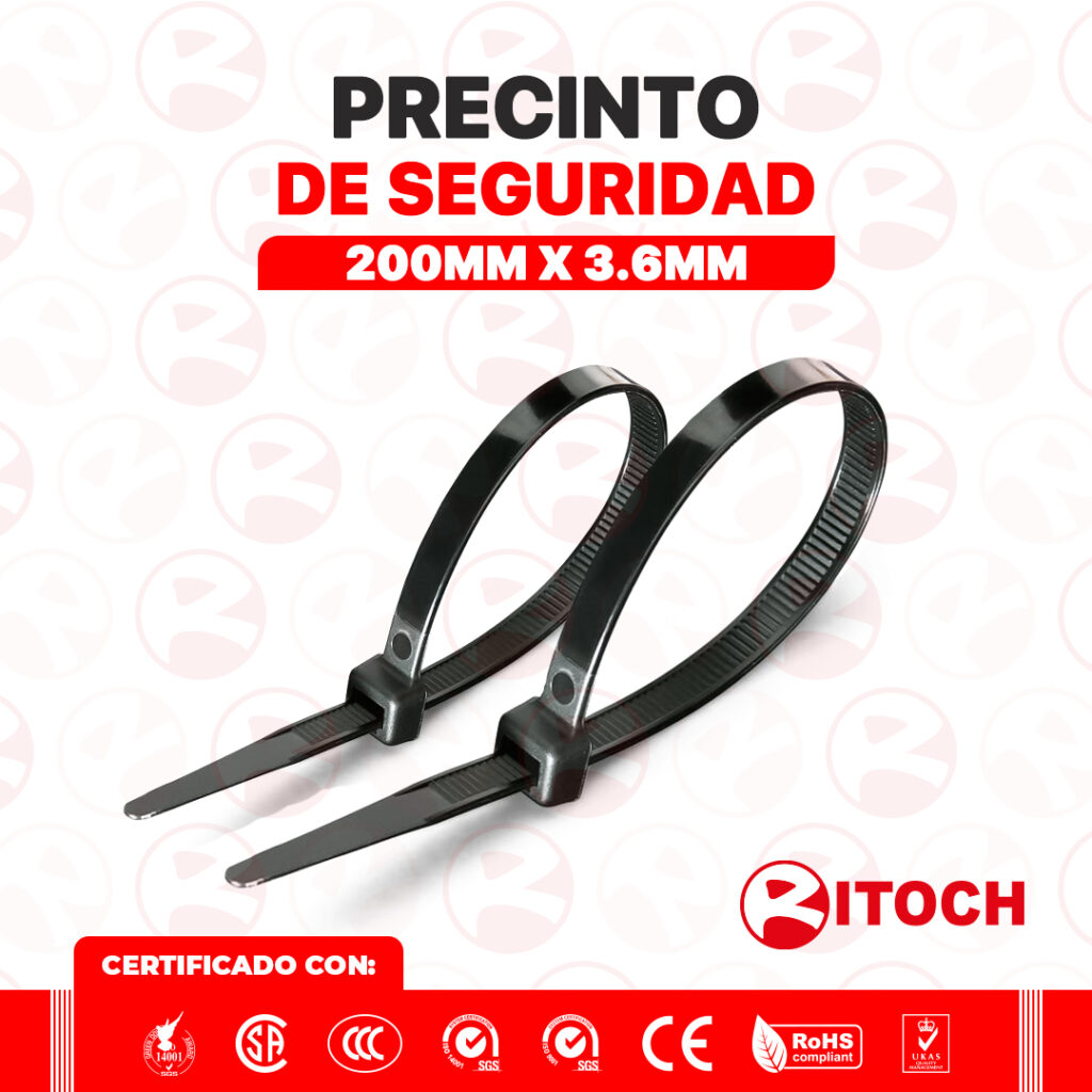 Precinto de Seguridad Negro - CINTILLO